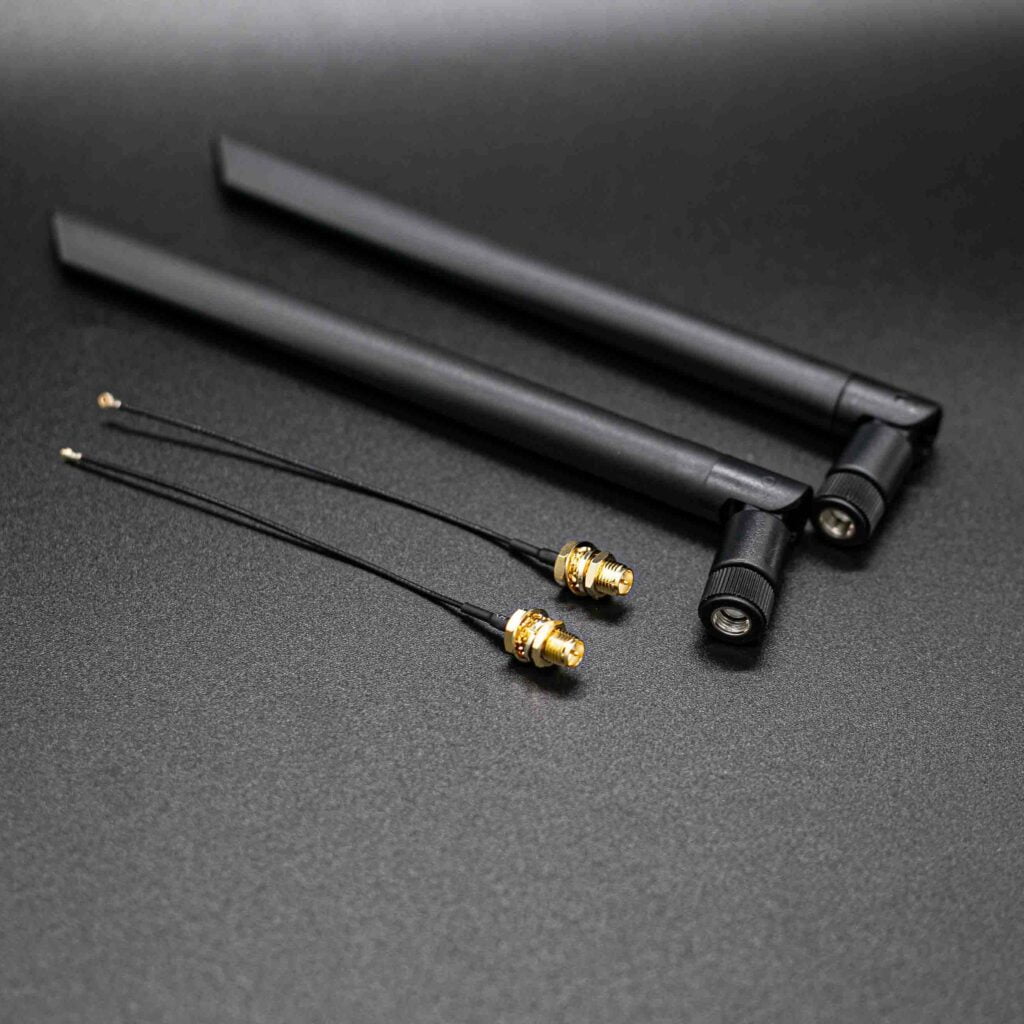 Antenna Kit for Intel Wifi Modules, RPi CM4 (2.4 - 5.8 GHz w/ Cable)