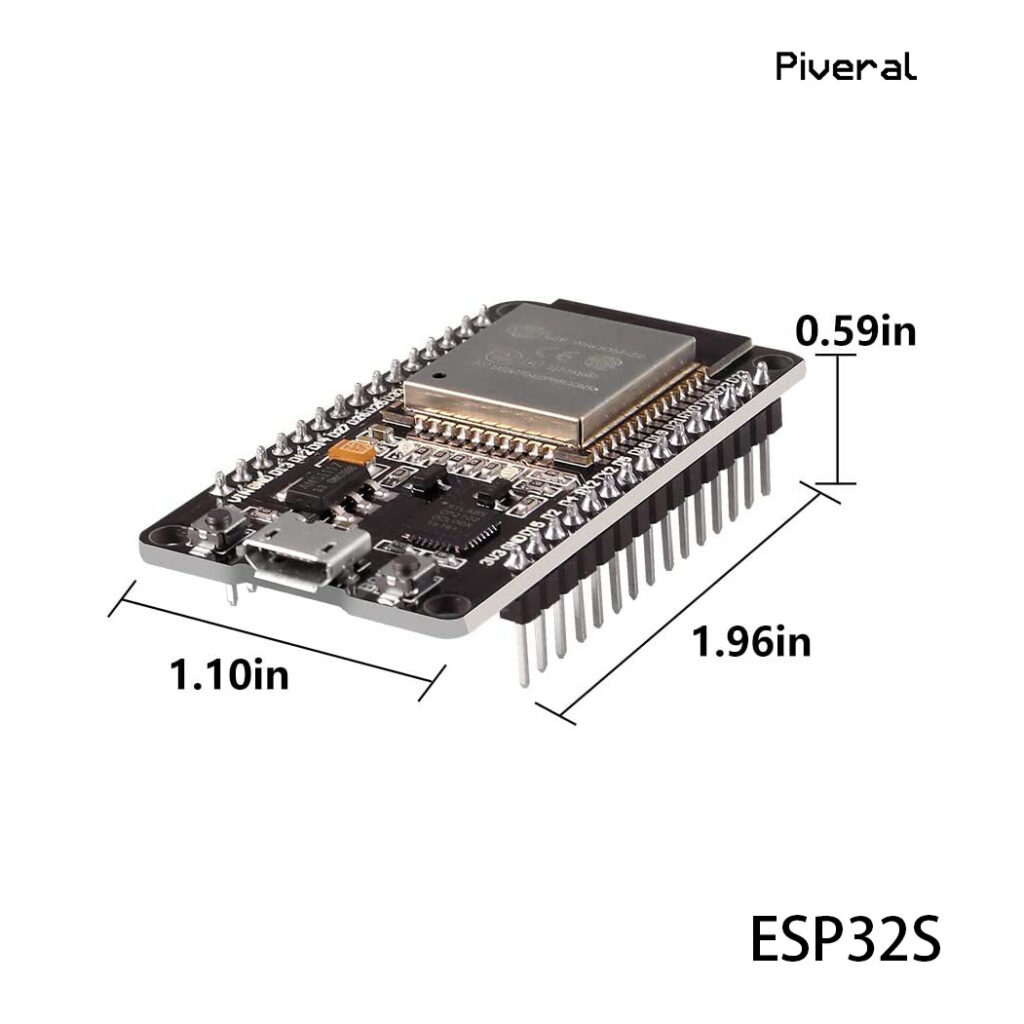 ESP32S Dev Board w/ Pre-Soldered Header - Piveral